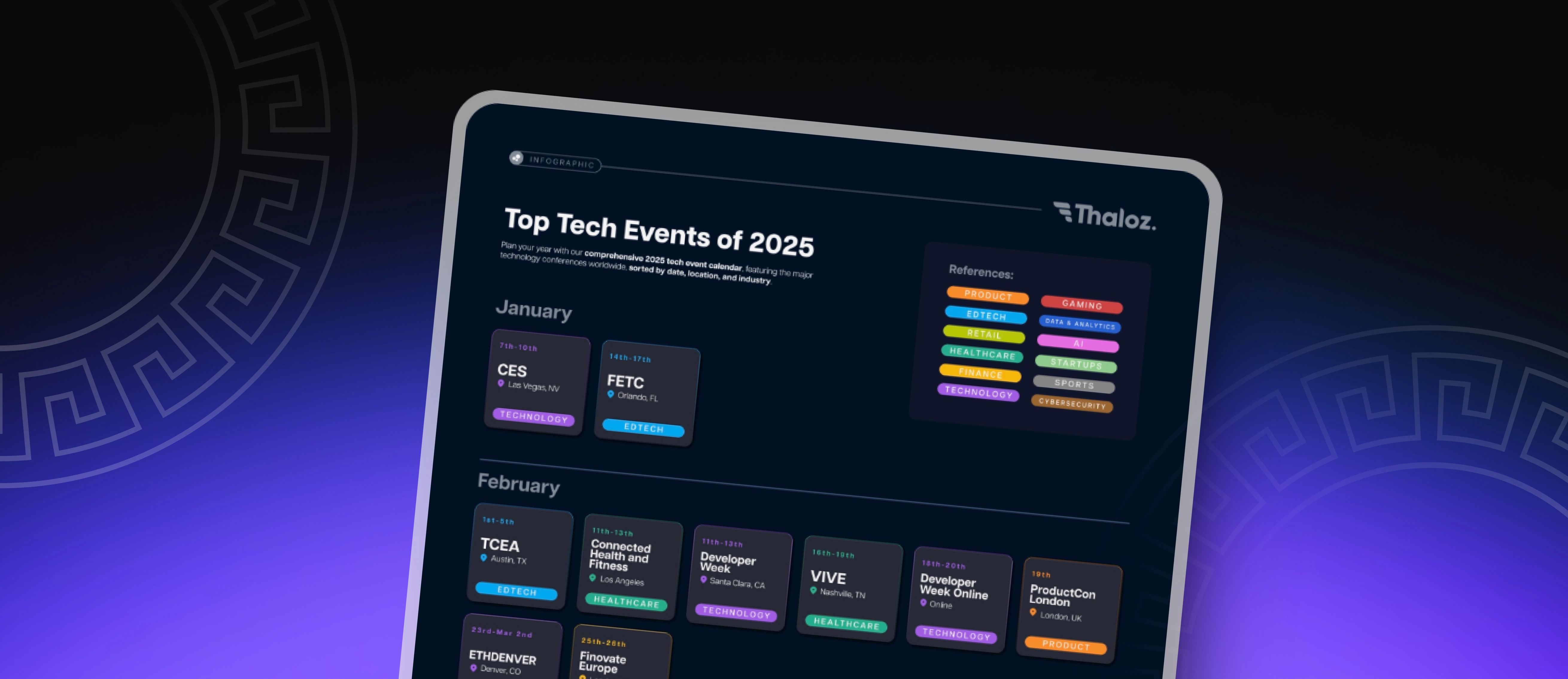 Tech Events Calendar 2025